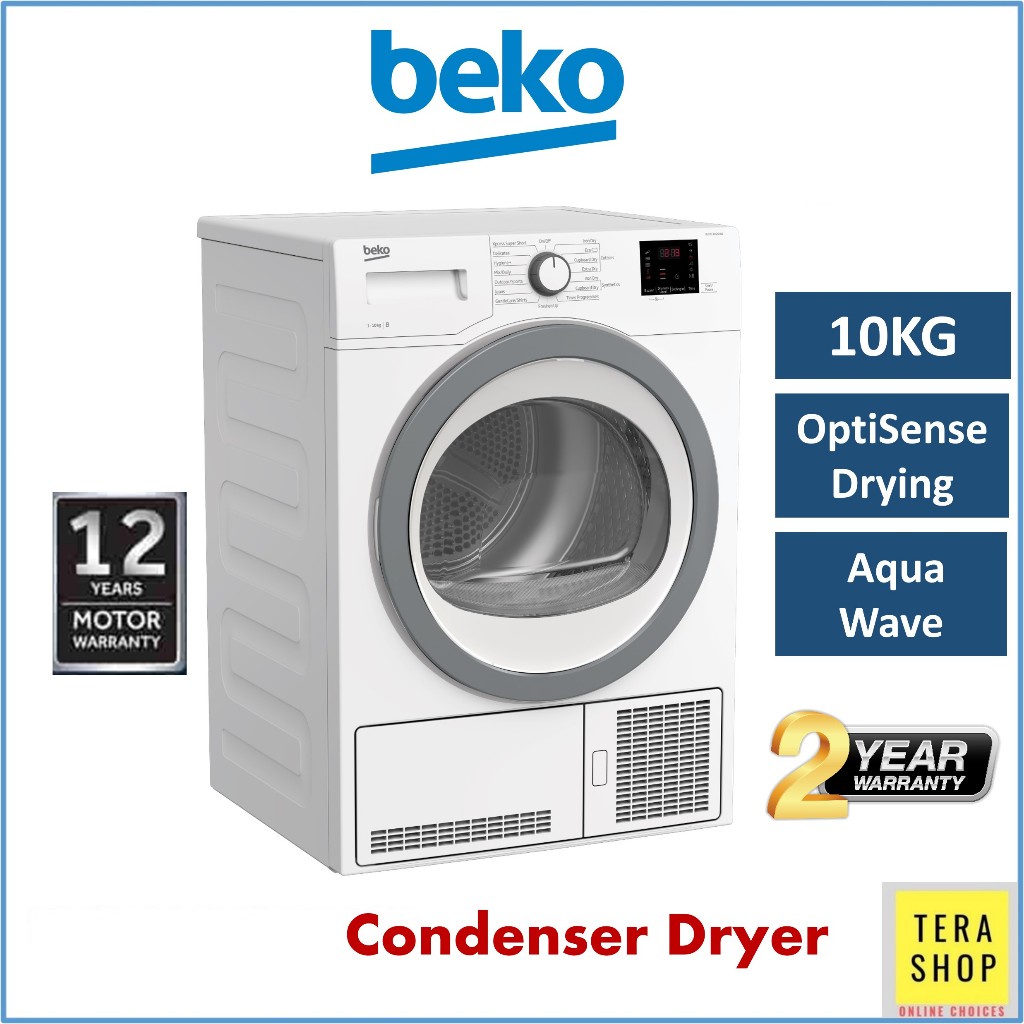 Beko DU10134GX0WS 10KG Condenser Clothes Dryer Machine Mesin Pengering ...