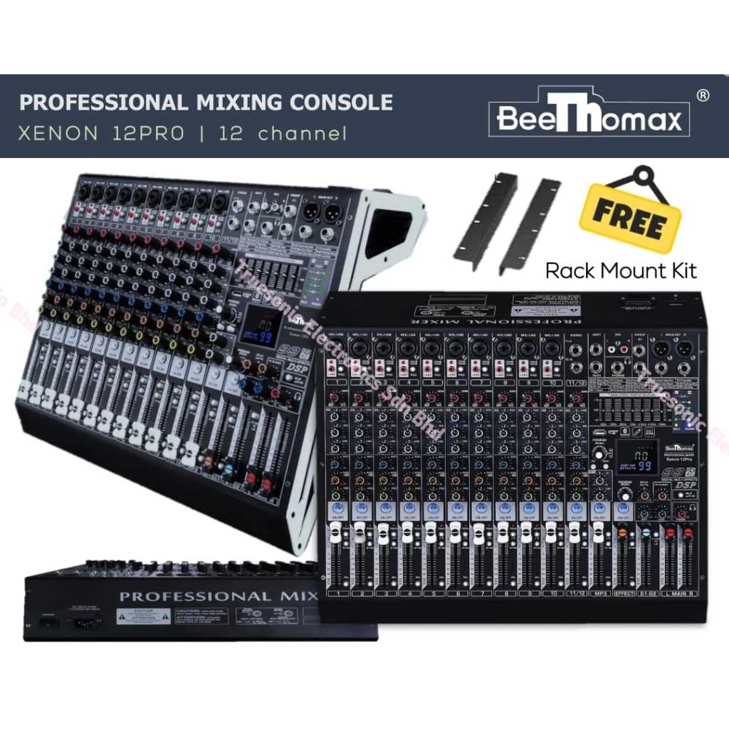 BEETHOMAX XENON 12PRO 12 CHANNEL PROFESSIONAL MIXING CONSOLE | Shopee ...