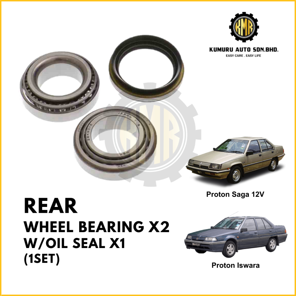 (1@Wheel) Oil Seal + Rear Wheel Bearing Set Proton Saga 12V Iswara LMST ...