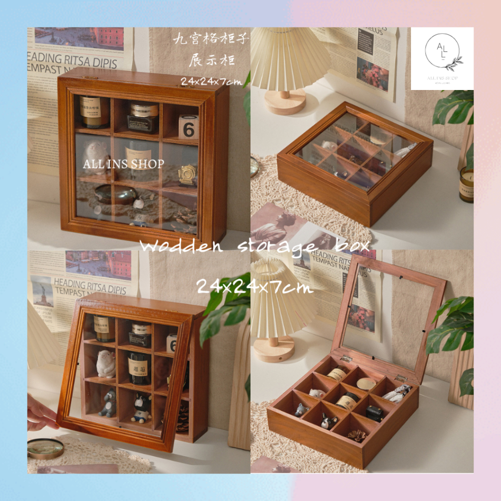 ALL INS SHOP-PREMIUM GROCERY RETRO SOLID WOOD STORAGE CABINET DRAWER ...