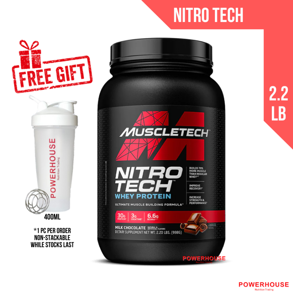 Muscletech Performance Series NitroTech, 2.2 lbs [Nitro tech, Protein ...