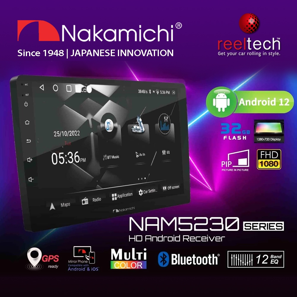 Nakamichi NAM5230 HD Android Player 2RAM+32GB | NAM 5230 | Car Player ...