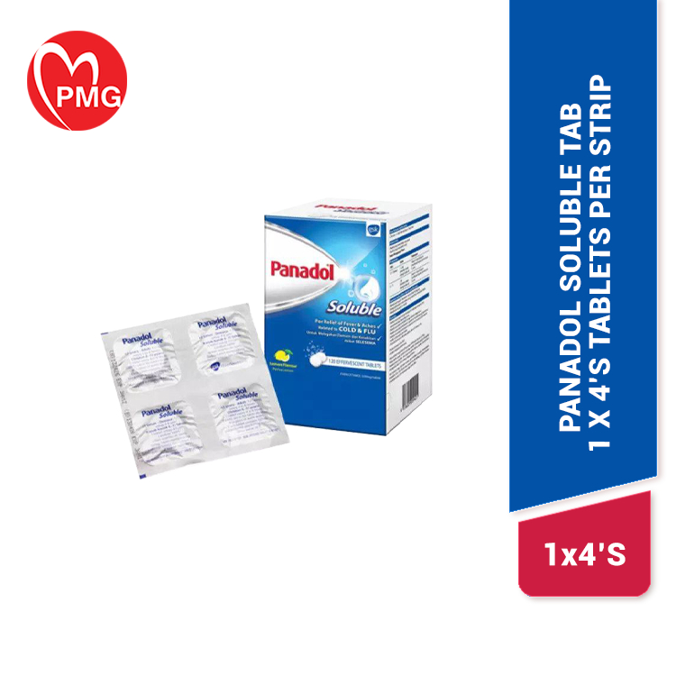 [PMG PHARMACY] Panadol Soluble Tab - 4's Tablets per Strip | Shopee ...