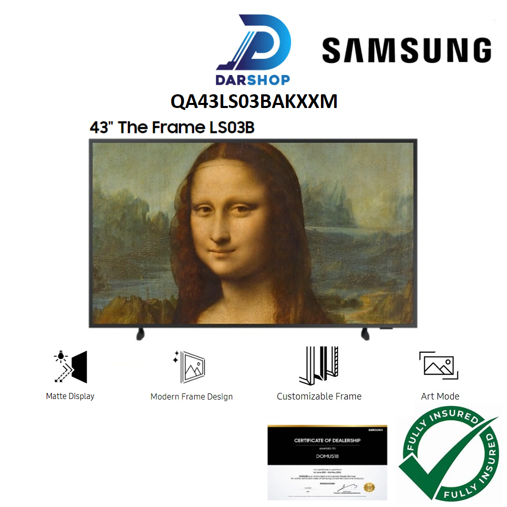 Samsung Frame TV 43 Inch The Frame 43" QLED 4K Smart Lifestyle Gaming ...