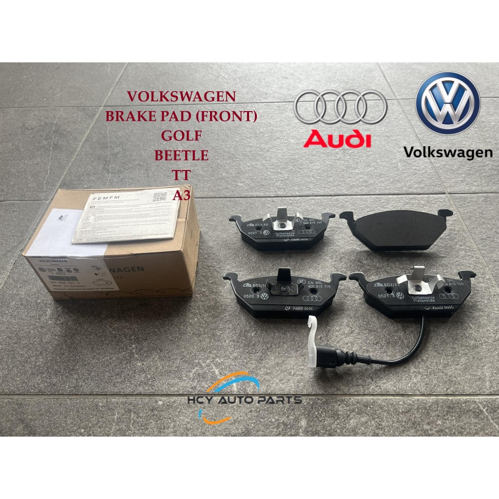 100% ORIGINAL VOLKSWAGEN GOLF PASSAT AUDI TT A3 FRONT BRAKE PADS 1K0 ...