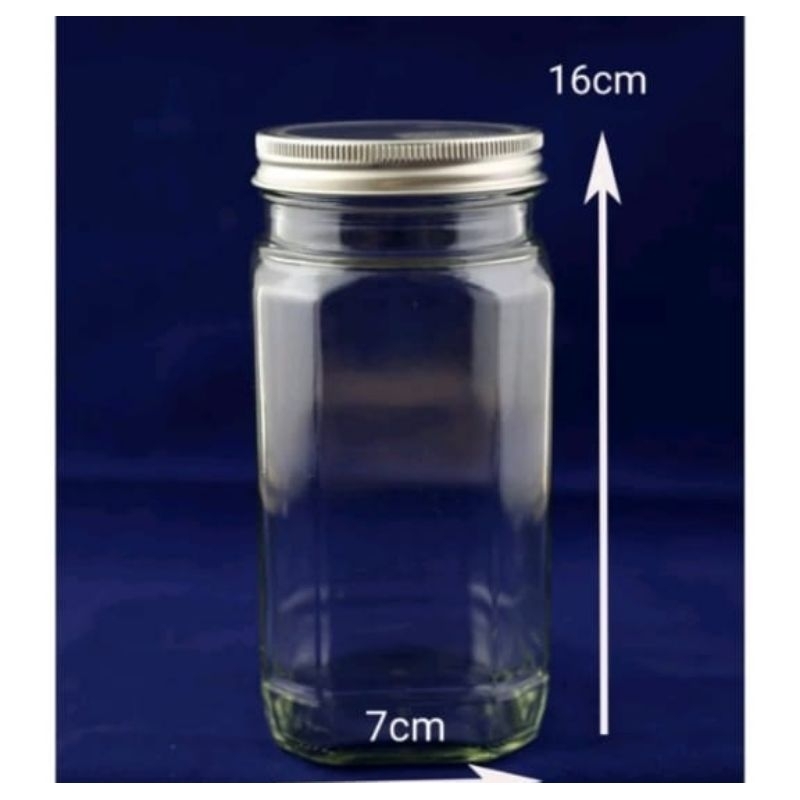 (24pcs) Square glass container/glass jar/botol kaca/balang kaca/candy ...