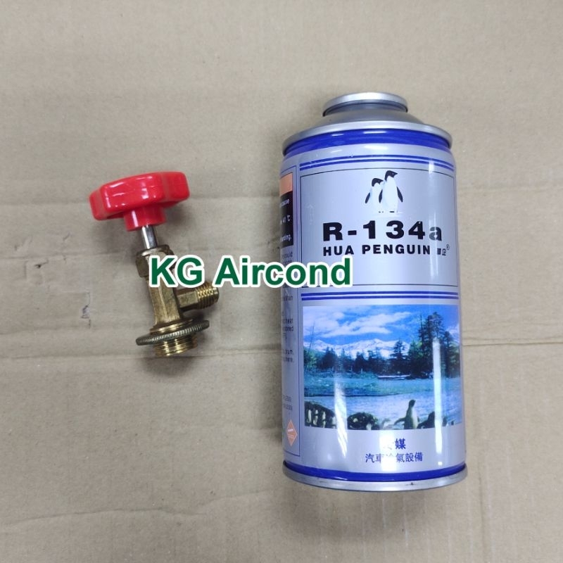 Aircond Gas Kereta Gas R134a Hua Penguin 134A - gross weight 272g ...