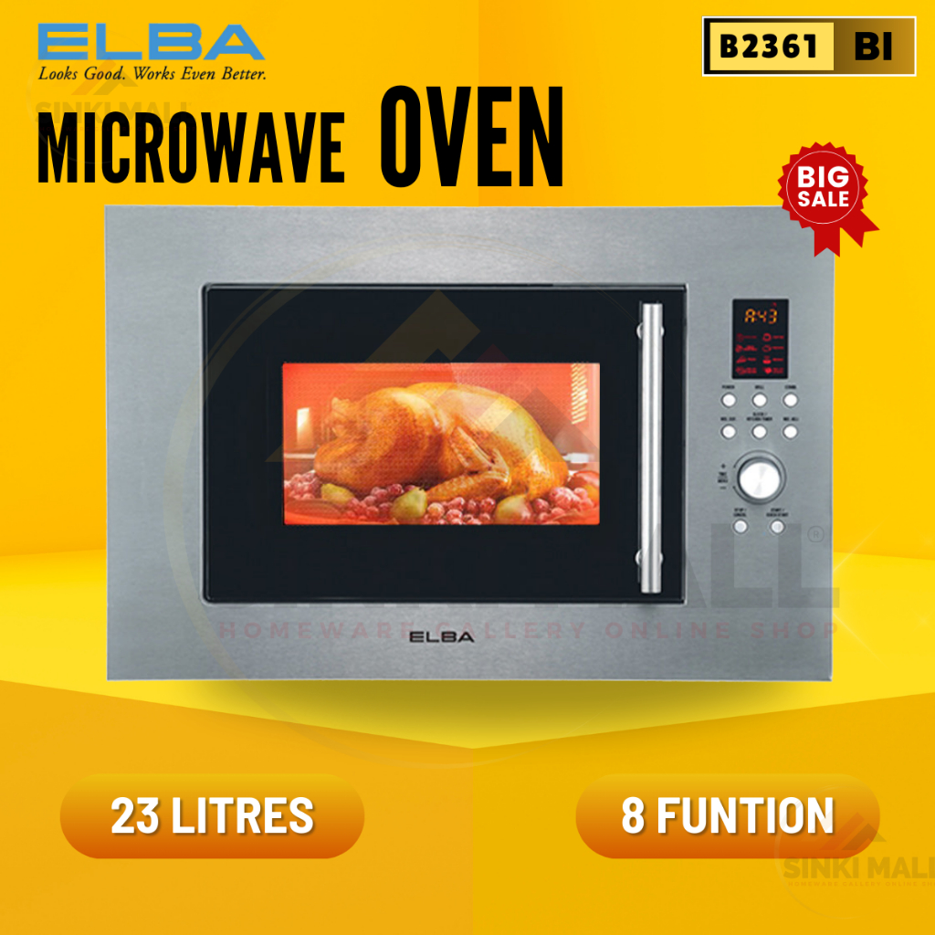 ELBA EMO-2306BI Built-In Microwave with Electric Oven Microwave ...