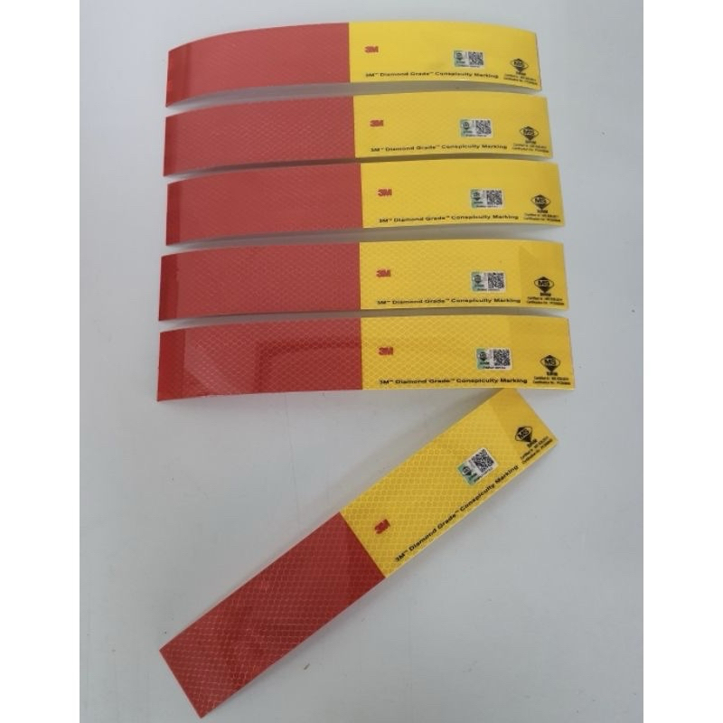 3M ORIGINAL 30CM X 5CM LORRY REFLECTIVE STICKER WITH SIRIM APPROVED ...