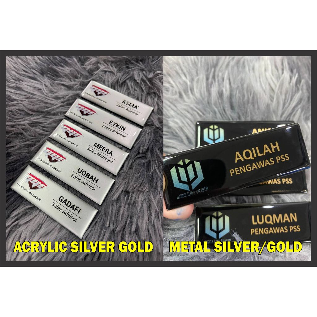 Name Tag Epoxy SEKOLAH | SBP | MRSM | PRS | MAGNET & PIN | Shopee Malaysia