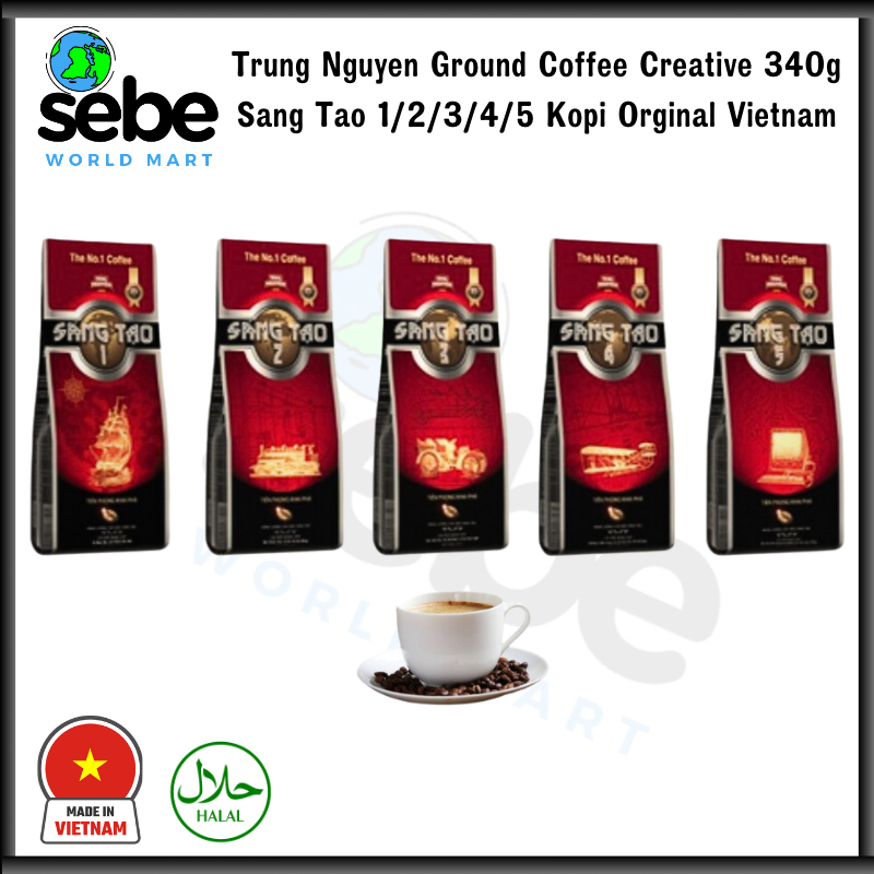 Trung Nguyen Ground Coffee Creative 340g Sang Tao 1/2/3/4/5 Kopi ...