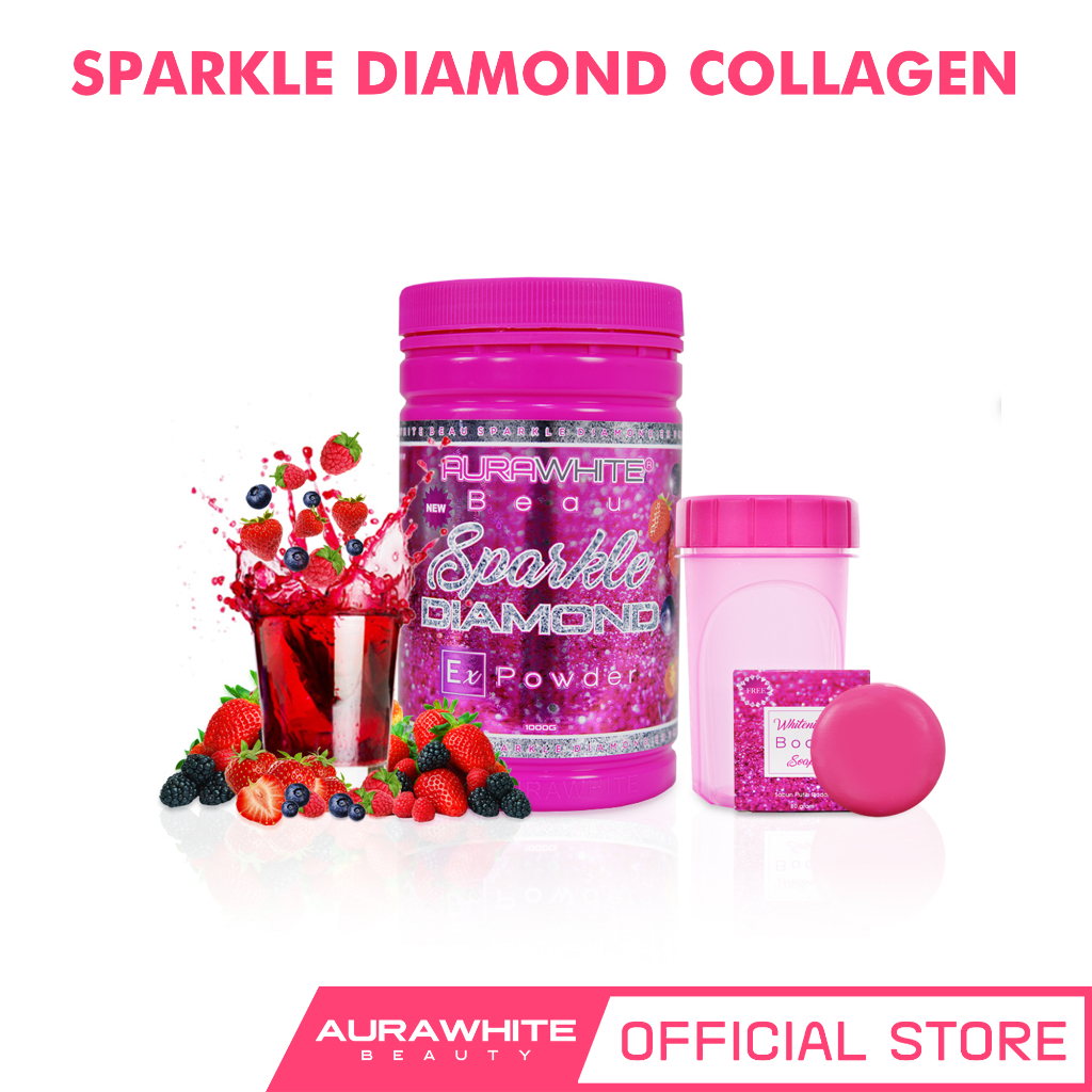 Aurawhite Sparkle Diamond Collagen | Shopee Malaysia