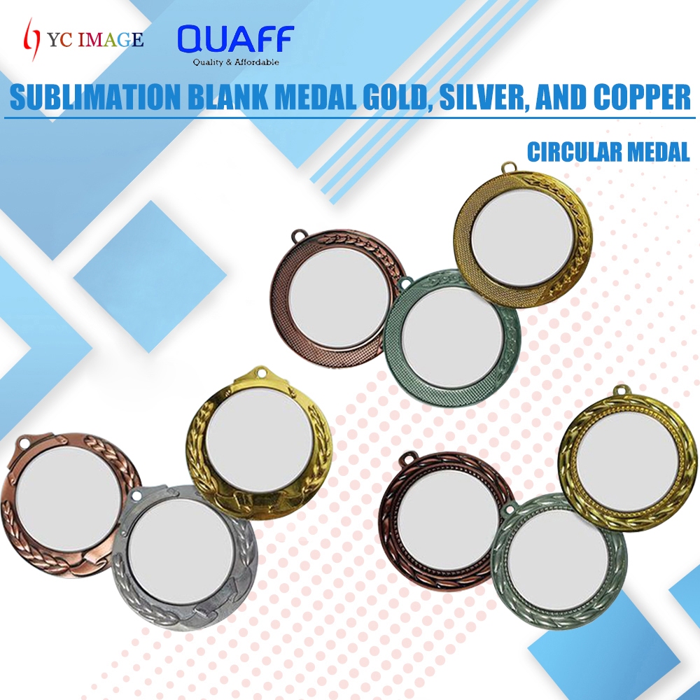 Sublimation Printable Medal Gold Silver Bronze + Aluminum sublimation ...
