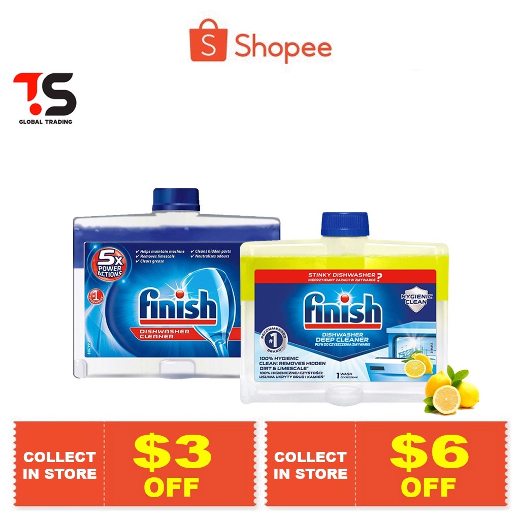 Finish Machine Dishwasher Cleaner Regular / Lemon 250ml | Shopee Malaysia