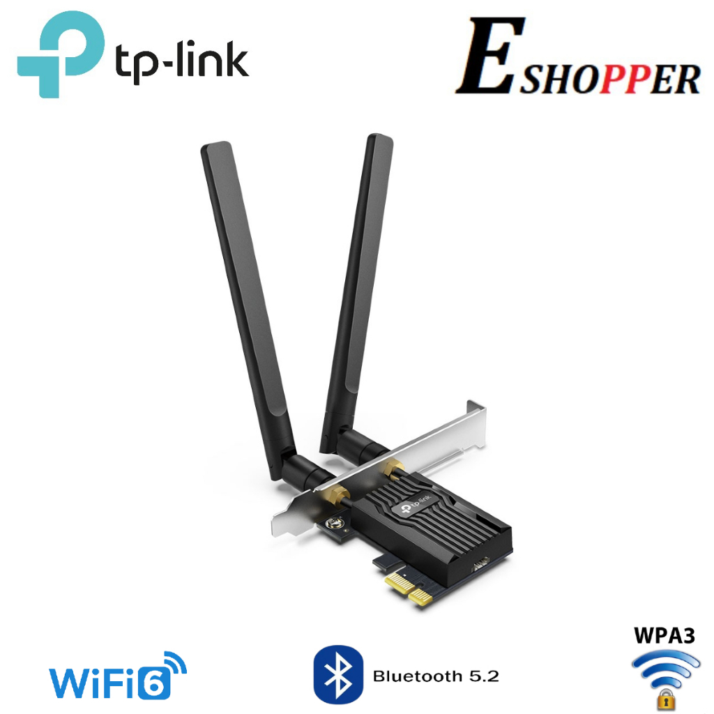 TP-LINK ARCHER TX55E AX3000 WI-FI 6 BLUETOOTH 5.2 PCIE ADAPTER | Shopee ...