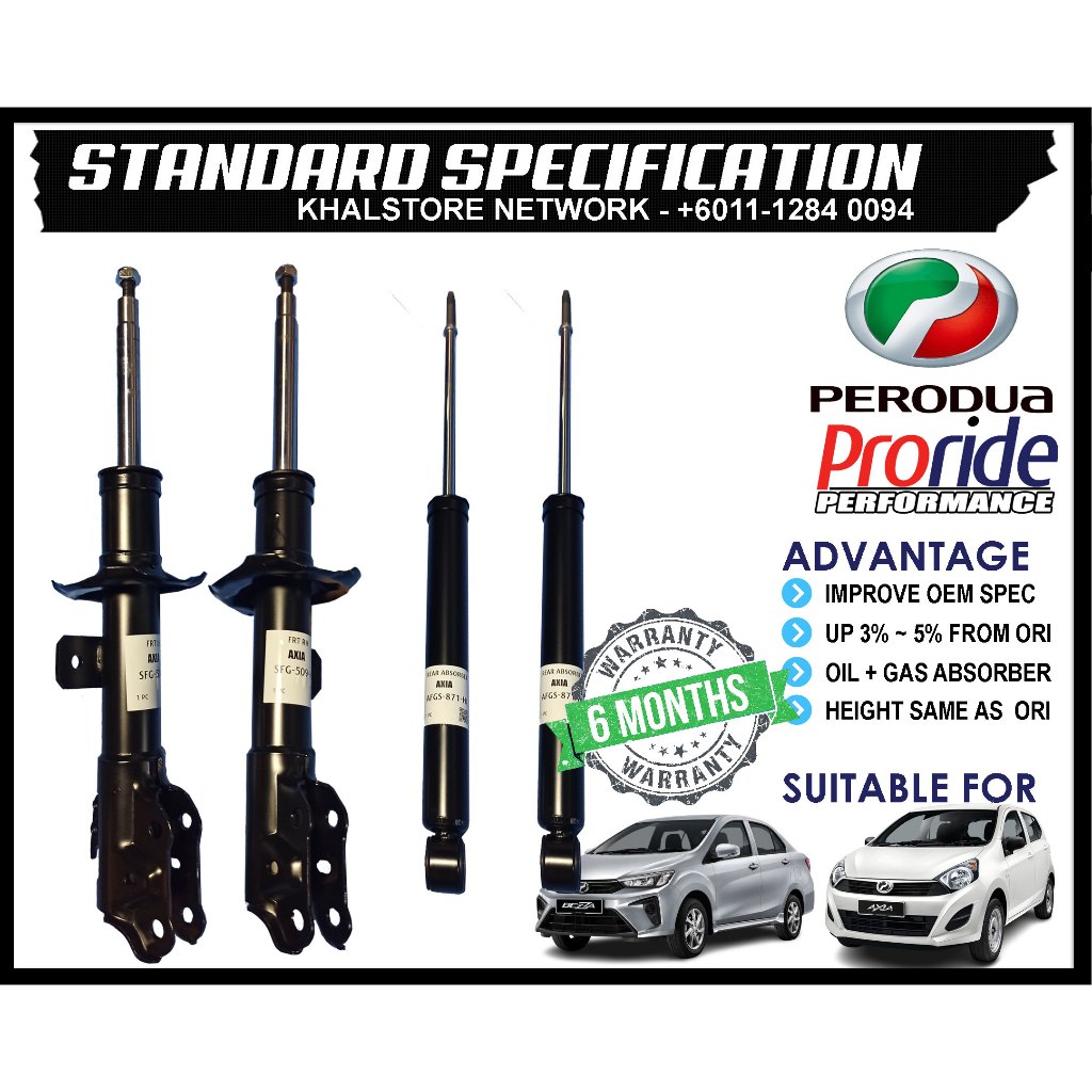 Proride Axia Bezza Standard Absorber Special Edition M2 SR SE Exsober ...