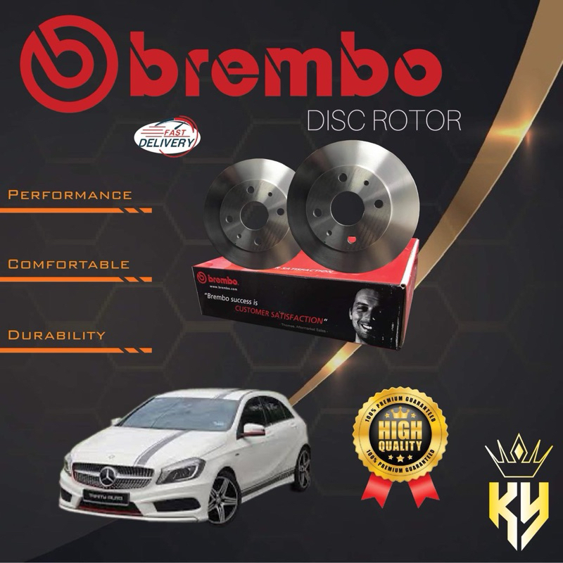 BREMBO DRILLED BRAKE DISC ROTOR MERCEDES W176 A250 AMG, A45 B250 W246 ...