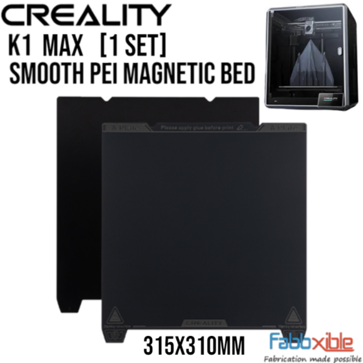 Creality K1 Max Smooth/ Powder Coated PEI Magnetic Bed Set 315x310mm ...