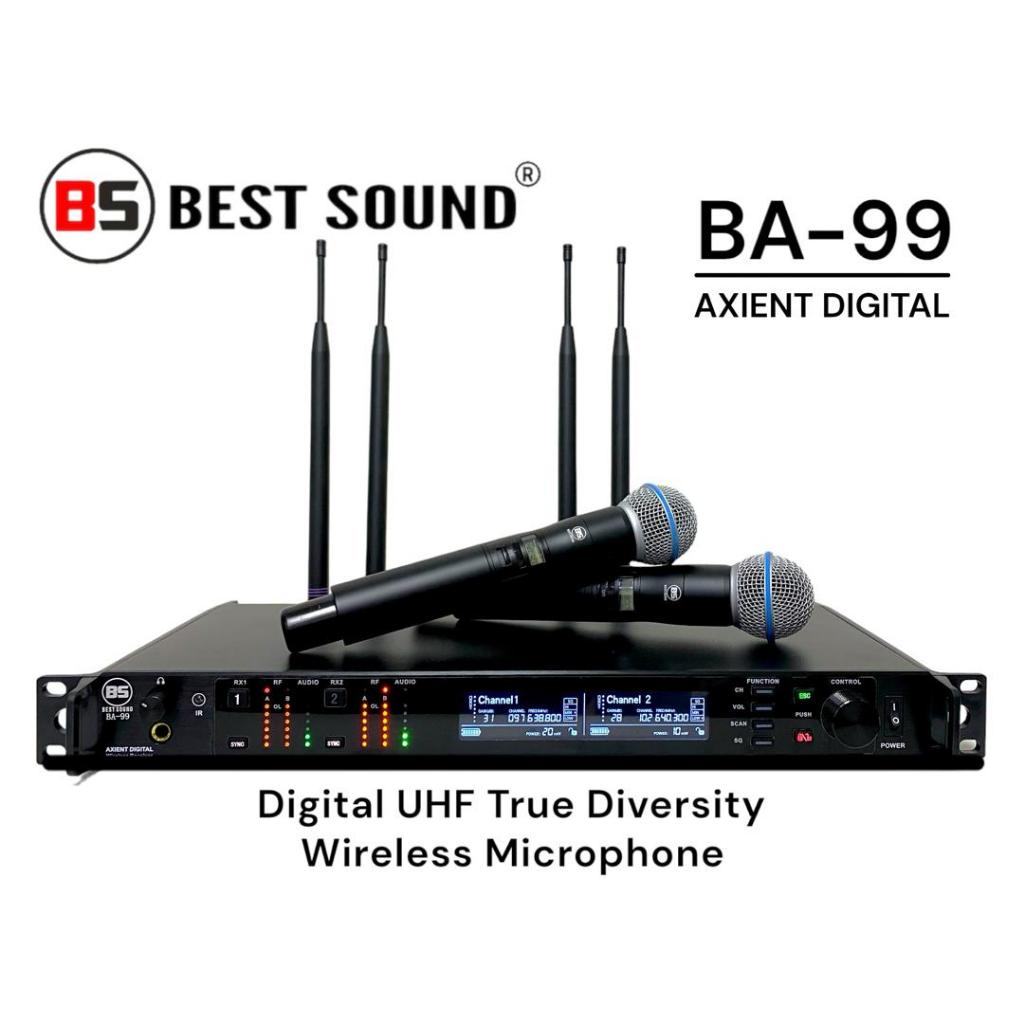 BS BEST SOUND BA-99 True Diversity UHF 2ch Handheld Wireless Microphone ...