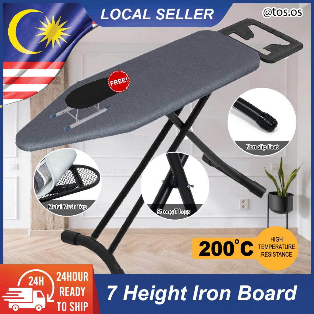 Folding Ironing Board Household Iron Board Adjustable Height Sturdy ...