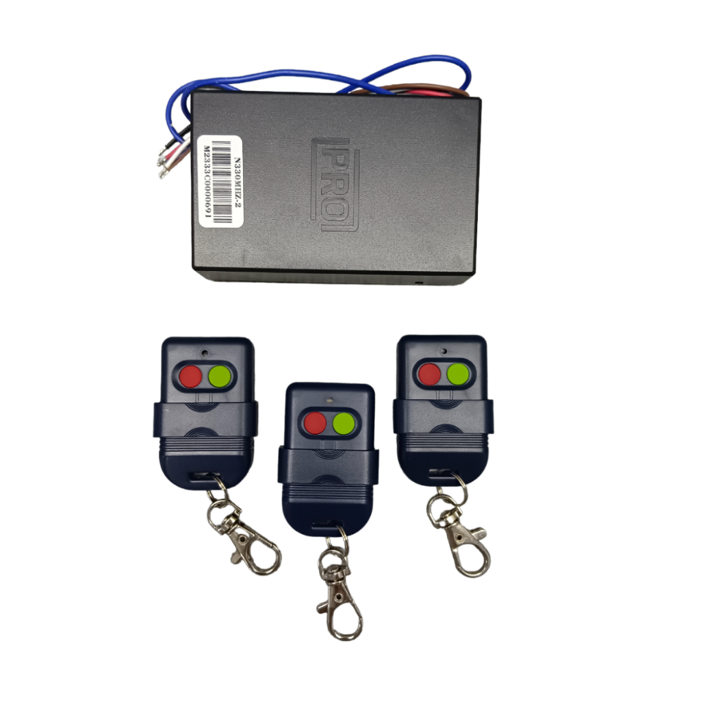 PRO 330 Green Red 2 Channel Remote Control Set Control AutoGate Door ...