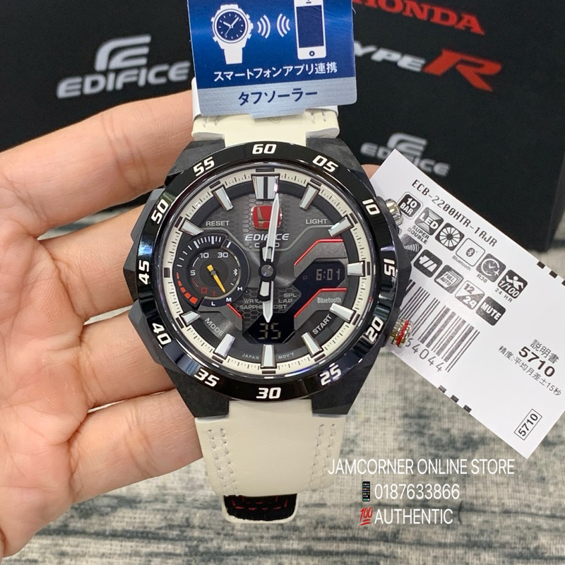 (JAPAN SET) CASIO EDIFICE ECB-2200HTR-1A Honda TYPE R Edition EDIFICE WINDFLOW LIMITED EDITION ...