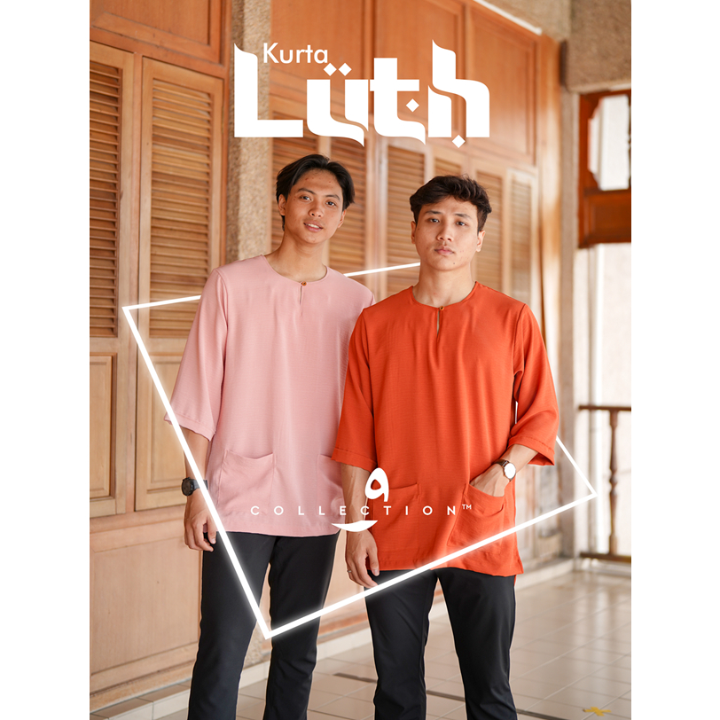 Kurta Luth Lengan 3 suku - Three Quarter Tiga Suku kain CEY crepe ...