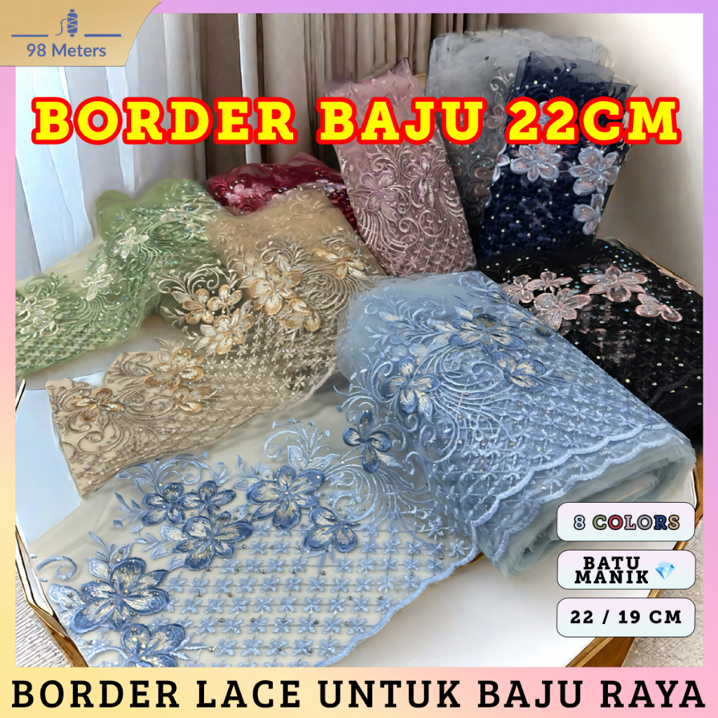 [🔥HOT SALES🔥] Border Baju / Renda Baju / Renda Lace / Border Lace ...