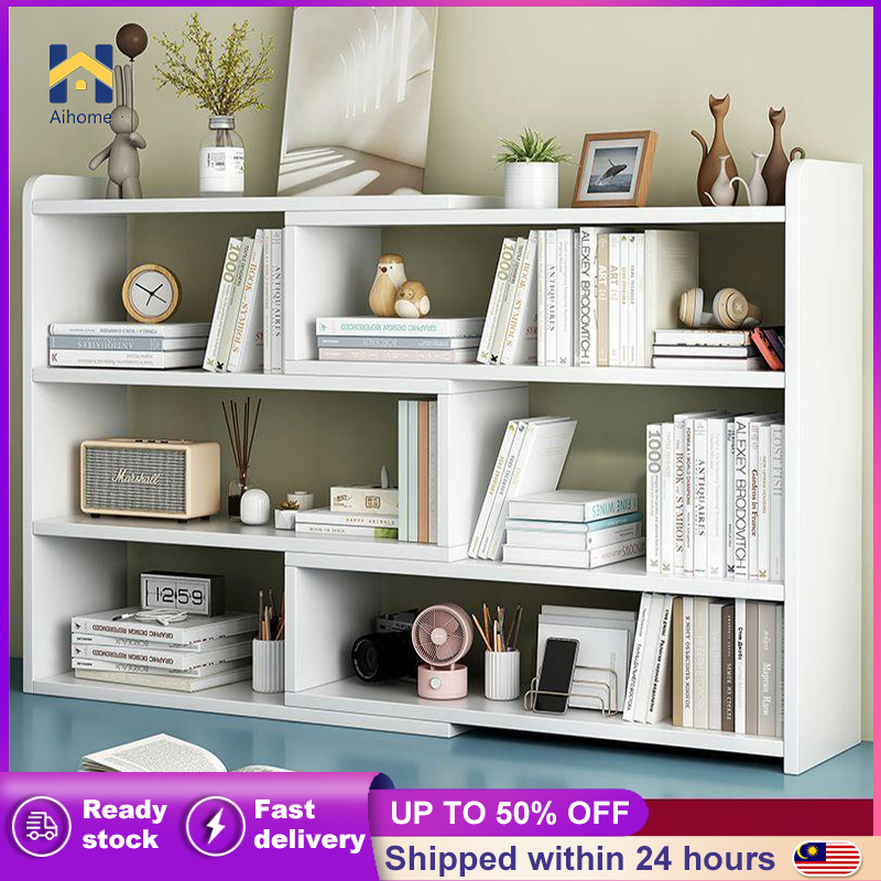 【aihome】Scalable Desktop Bookshelf Desk bookshelf Multi story desk ...