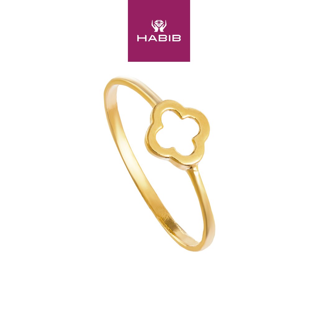 HABIB 916/22K Yellow Gold Ring RCA3501-02-751120Y (22K Gold) | Shopee ...