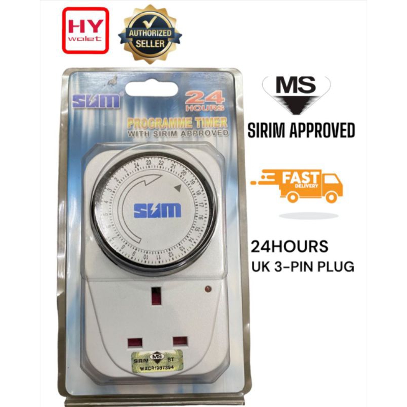 Sum Multi Programmer Timer 13a Socket Digital Timer 24hour Sirim