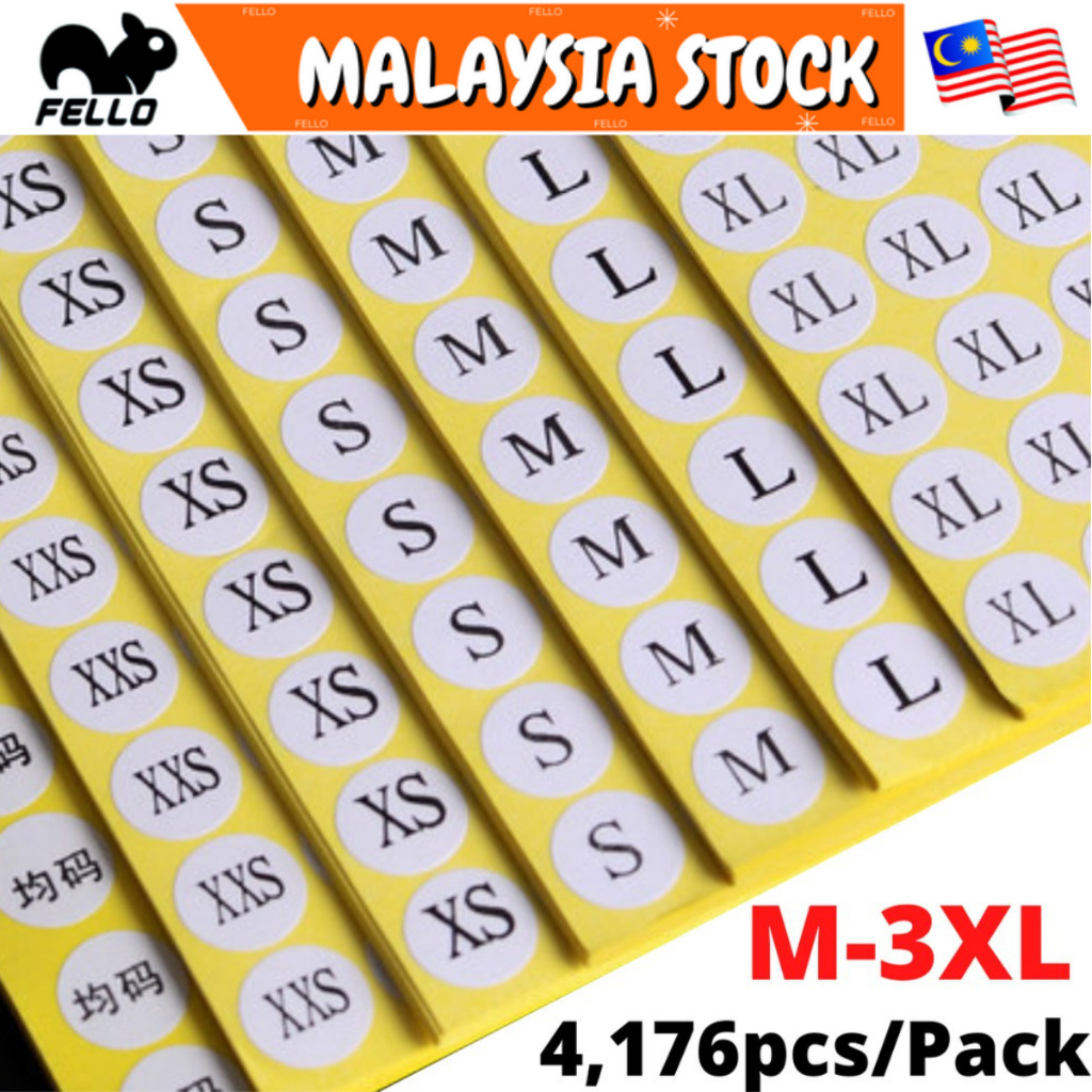 (Ready Stock Malaysia) 1 Pack = (58pcs yellow sheet x 72 Sticker) Size ...