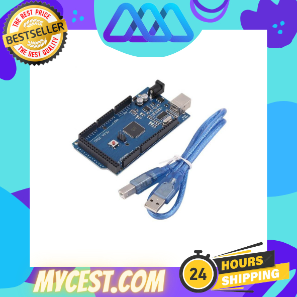 Arduino Compatible DCCduino MEGA 2560 + USB B Type Cable | Shopee Malaysia