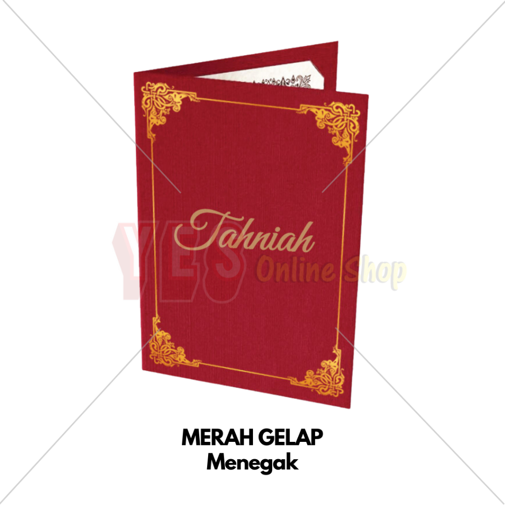 FOLDER SIJIL KULIT KERAS "TAHNIAH" Berkulit Keras / Folder sijil ...