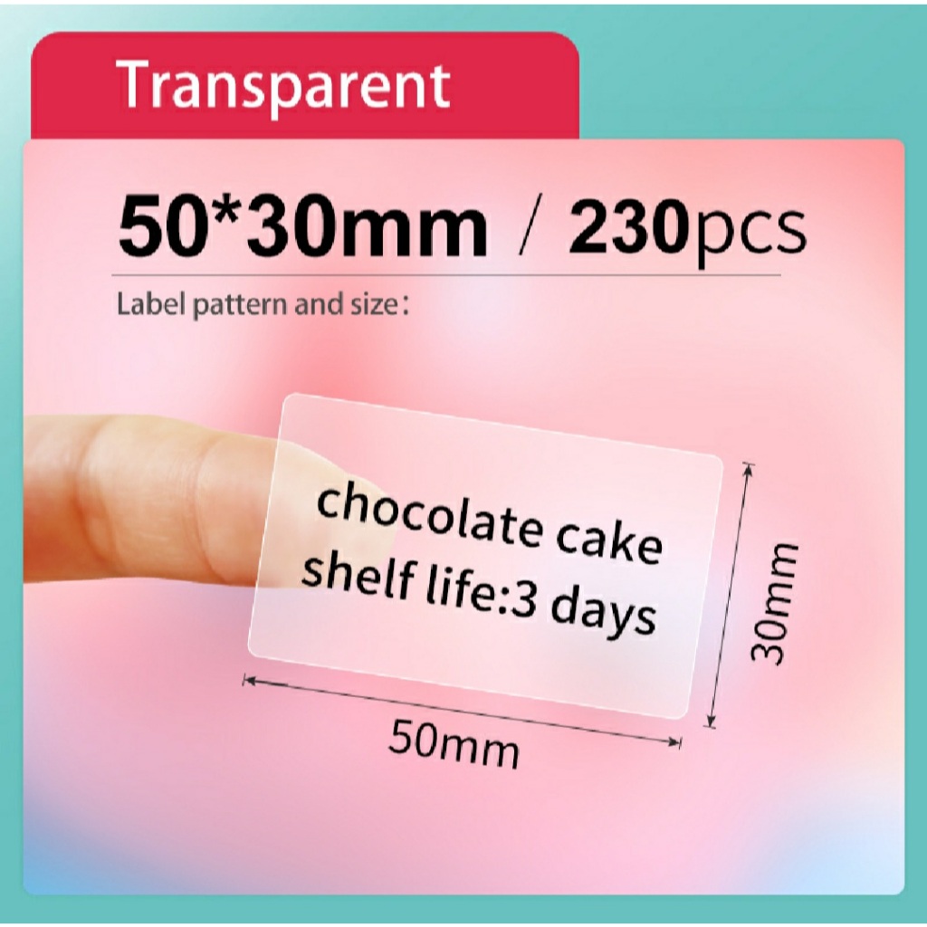 Niimbot B21 /B1/B203 Label Sticker Paper Roll Jing Chen for B21 Label ...
