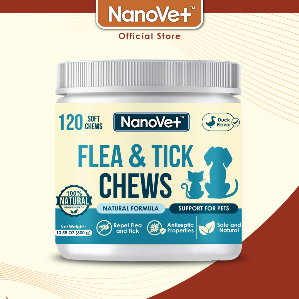 Nanovet™ Pet Flea and Tick Chews For Cat and Dog | Shopee Malaysia
