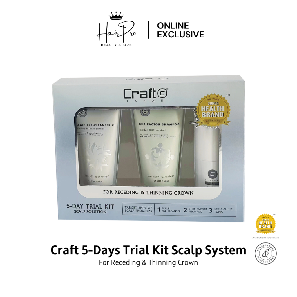 Craft 5-Days Trial Kit Scalp System ( For Receding & Thinning Crown ...