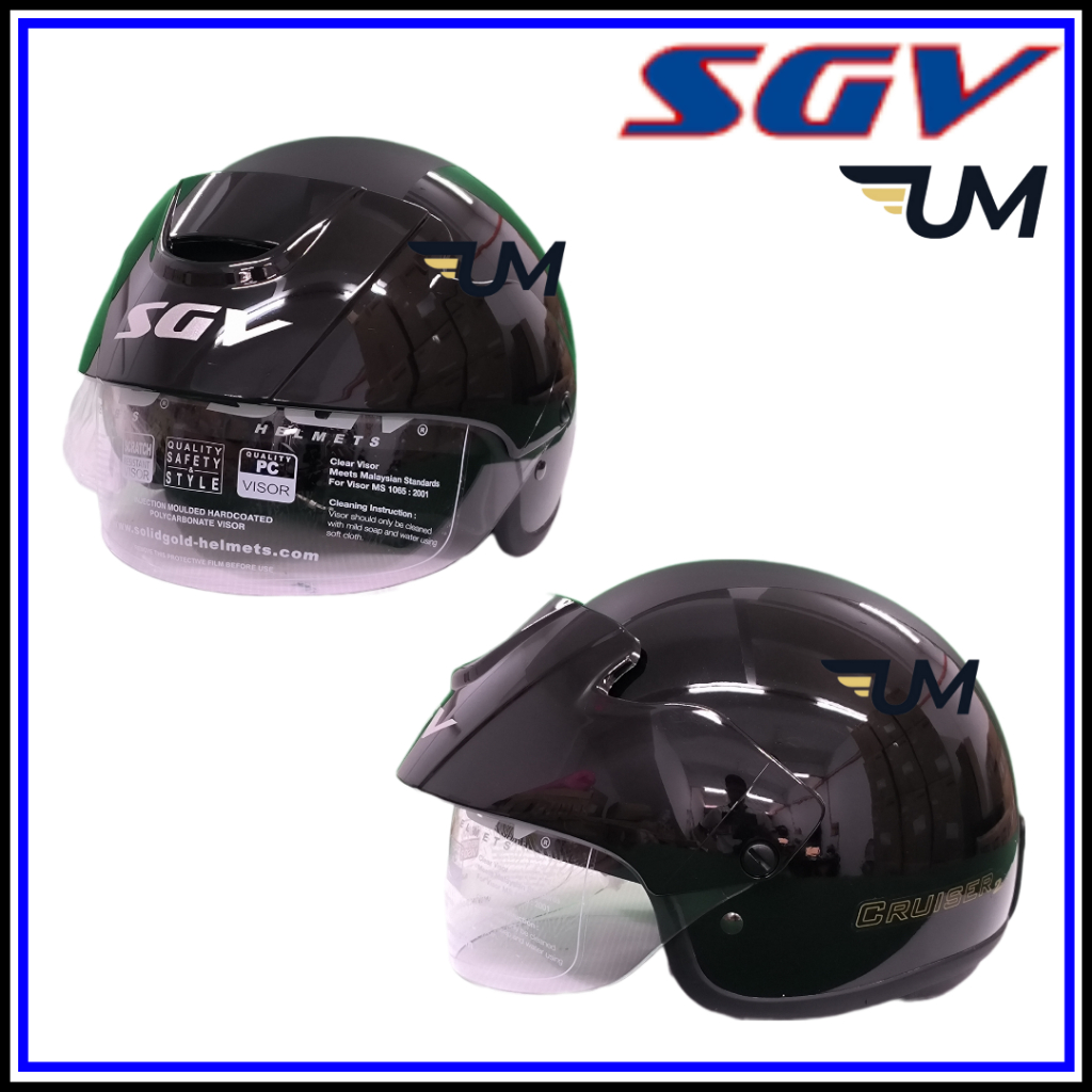 SGV CRUISER VISOREX HELMET CRUISER 2 ORIGINAL 100% TOPI KELEDAR SGV ...