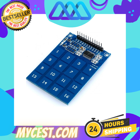 TTP229 16 Channel Ways Capacitive Touch Sensor Module , Arduino ...