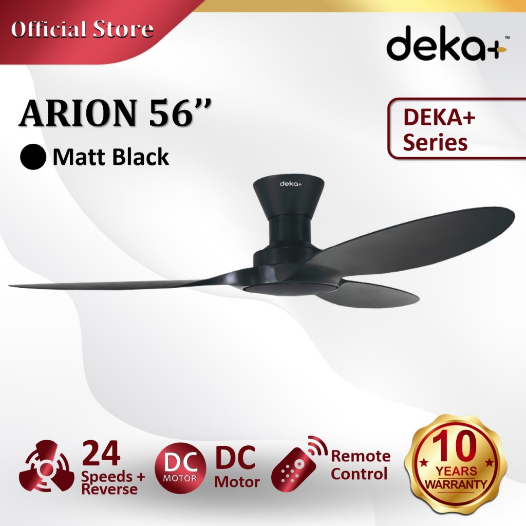 DEKA+ ARION 56'' 3 Blades 24 Speeds + Reverse with Remote Control DC ...