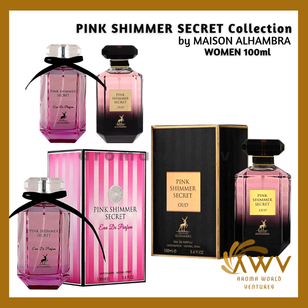 Pink Shimmer Secret Perfumes Collection by Maison Alhambra 100ml women ...