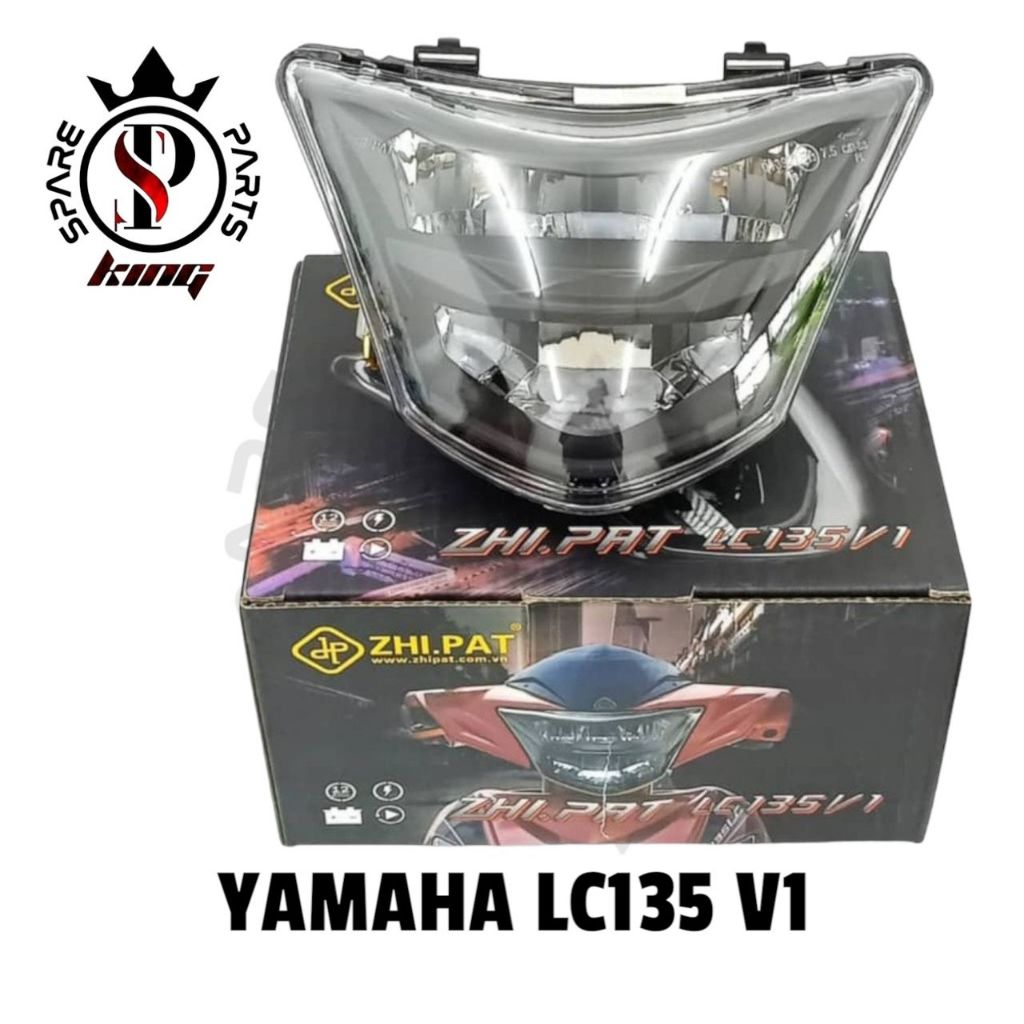 ORIGINAL ZHIPAT YAMAHA LC135 V1 LC OLD HEAD LAMP ASSY LAMPU DEPAN MOTOSIKAL LED | Shopee Malaysia