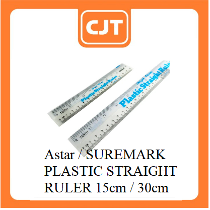 Astar / SUREMARK PLASTIC STRAIGHT RULER 15cm / 30cm | Shopee Malaysia