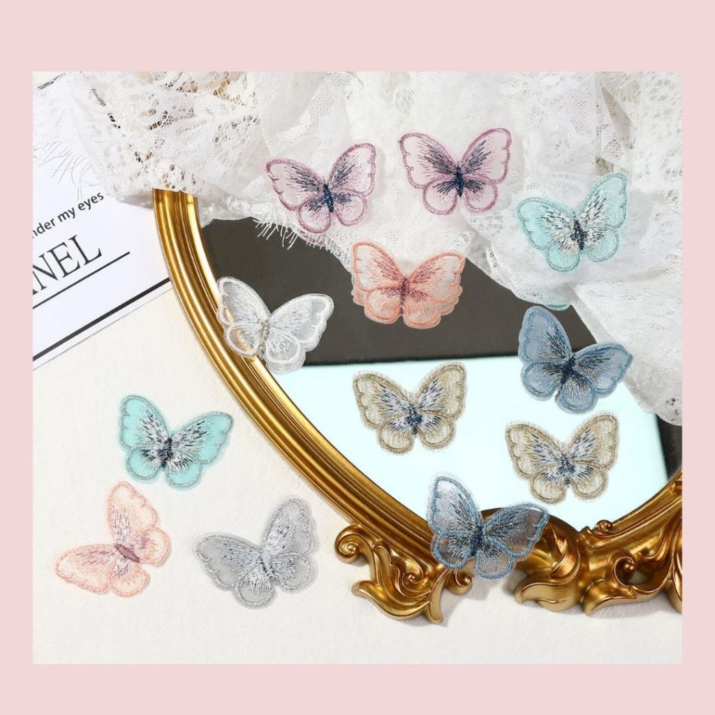 1 Pcs Butterfly Embroidery Lace/Butterfly Patch DIY/Butterfly lace ...
