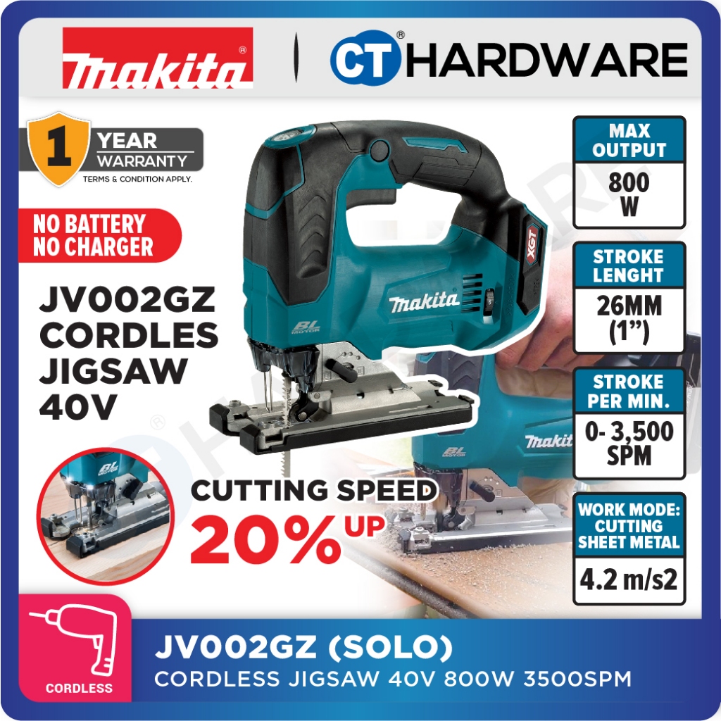 MAKITA JV002G CORDLESS JIGSAW 40V WITHOUT BATTERY AND CHARGER ( SOLO ...