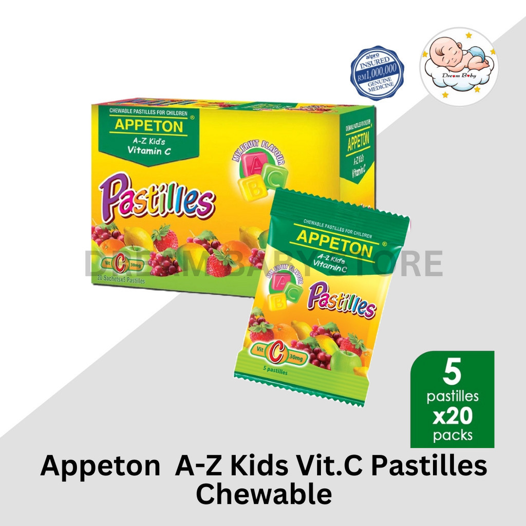 APPETON A-Z KID'S Vitamin C Pastilles Chewable (30mg x 20/Box)(02432 ...