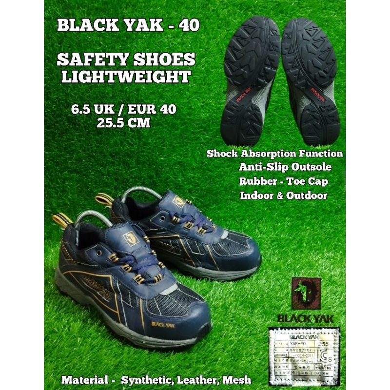 BLACK YAK - YAK 40 SAFETY SHOES LIGHTWEIGHT | Shopee Malaysia