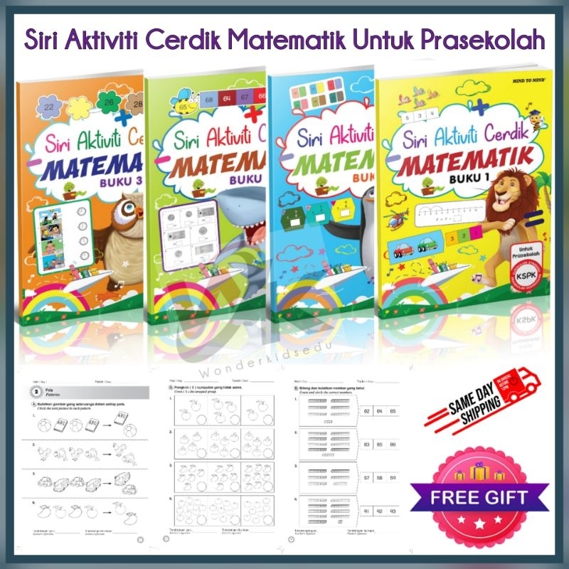 Siri Aktiviti Cerdik Matematik Untuk Prasekolah | Asas Matematik ...