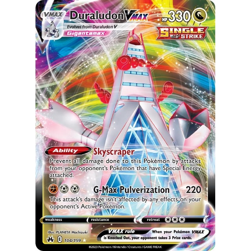 [No.884 / Duraludon Vmax] Pokemon card Gigantamax (*not genuine product ...
