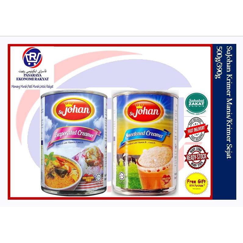 Sujohan Krimer Manis 500g/Krimer Sejat 390g | Shopee Malaysia